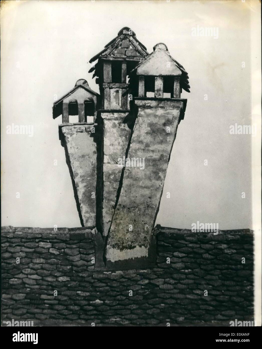 Jan. 01, 1966 - Triple Chimneys: These three Chimneys at different ...