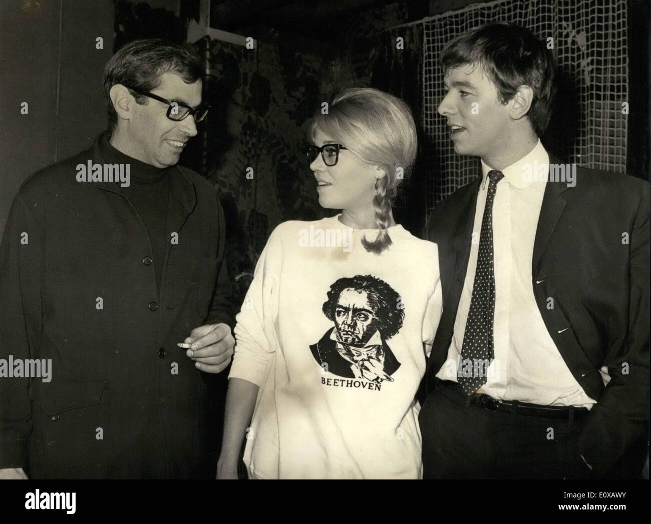 Nov. 11, 1965 - Photo shows Jane Fonda pictured with her partner, the ...