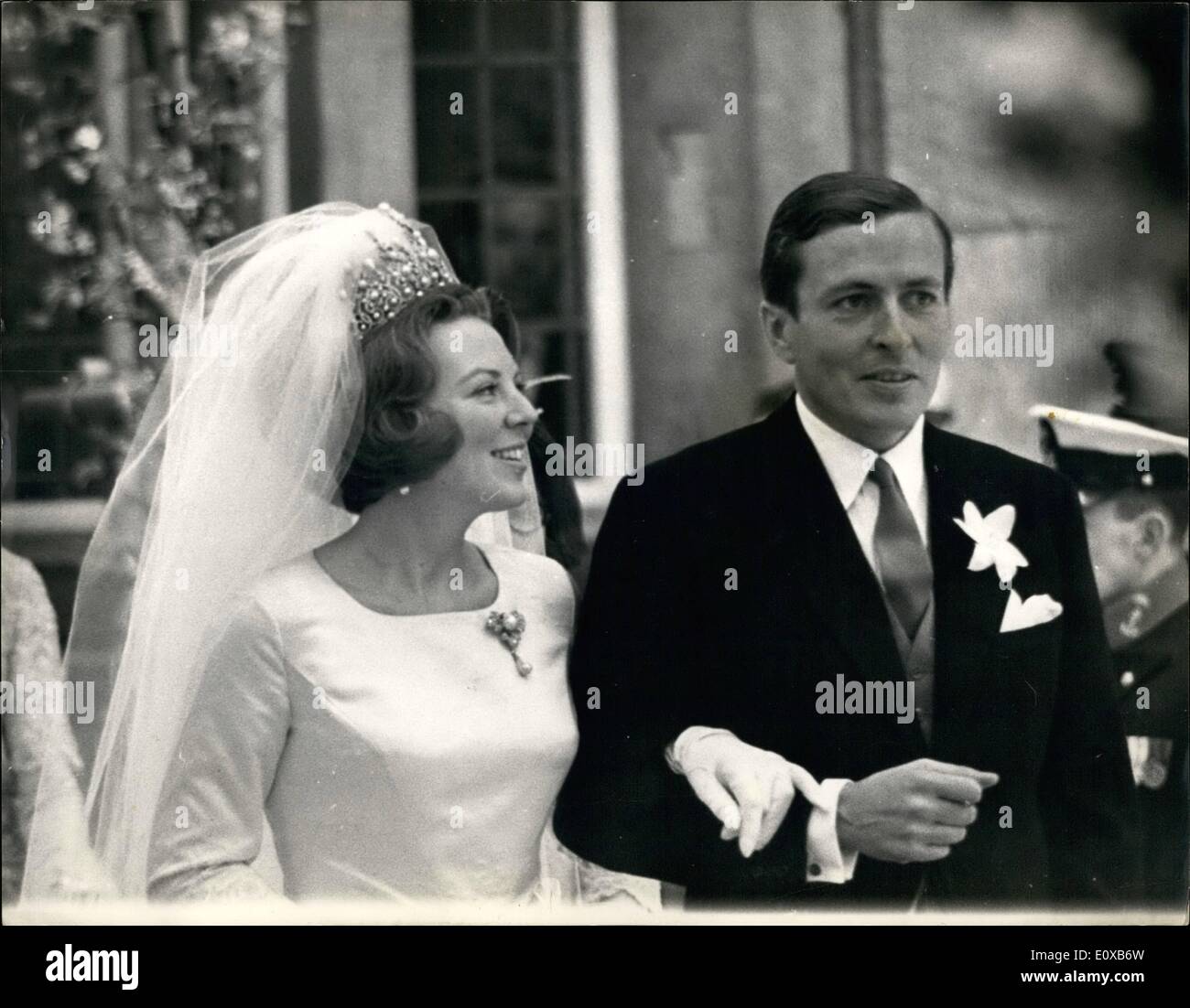 Mar. 03, 1966 - Royal wedding in Amsterdam. Crown Princess Beatrix of ...