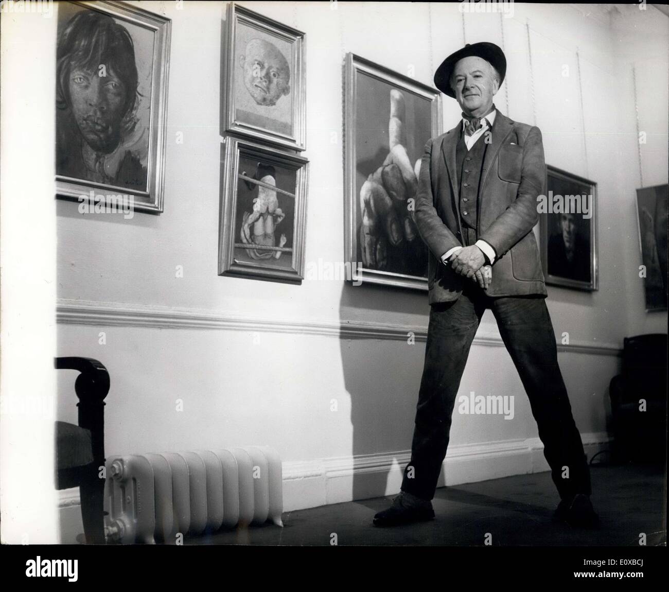 Jan. 25, 1966 - Cecil Beaton's first exhibition of oil paintings: Cecil ...