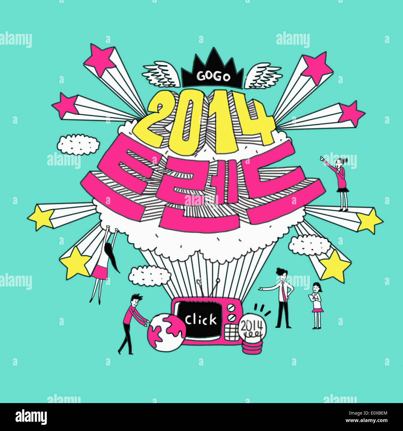 trends of the year 2014 Stock Photo - Alamy