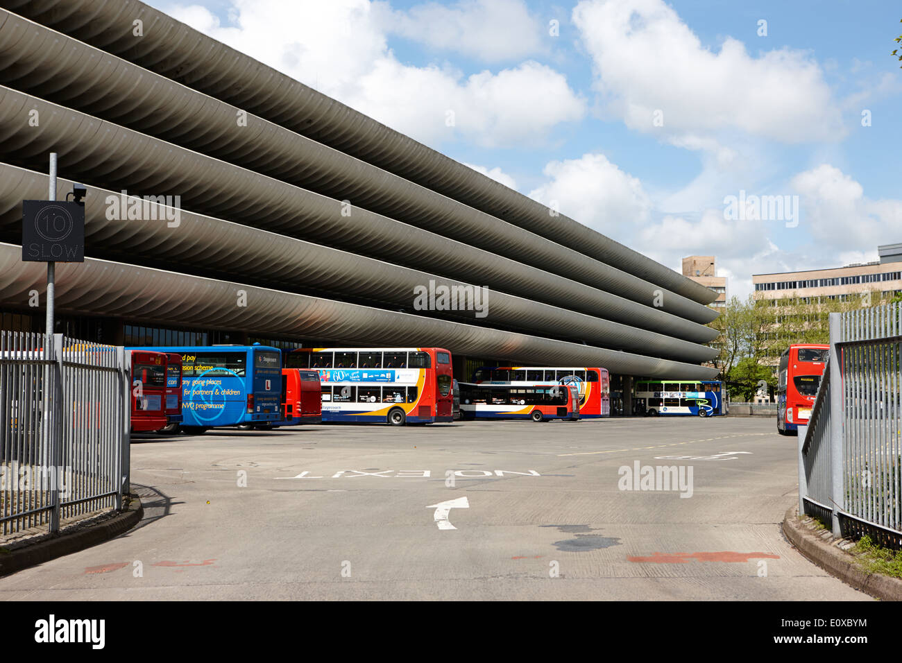 Preston bus station England UK Stock Photo - Alamy