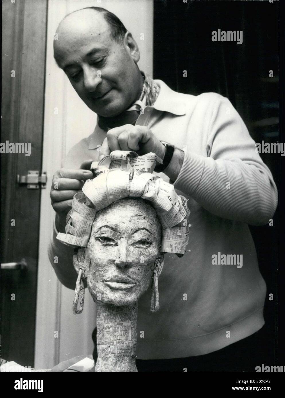 Mar. 26, 1966 - The talented painter and sculptor, Tulio is seen here ...
