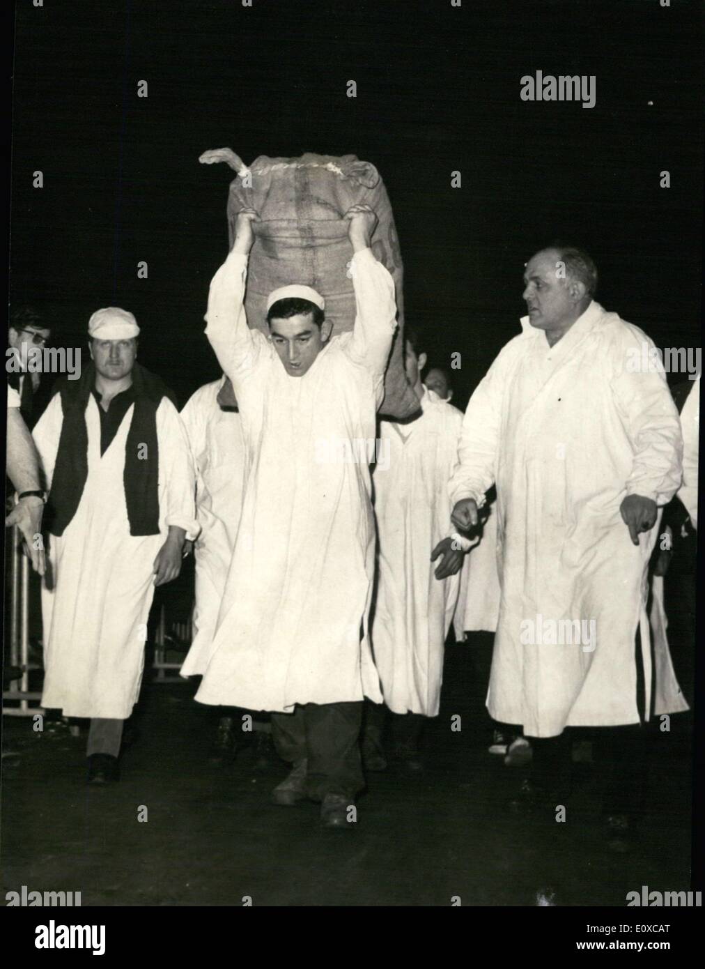 Apr. 03, 1966 - A Meat Carrying Contest was held at the meat pavilion ...