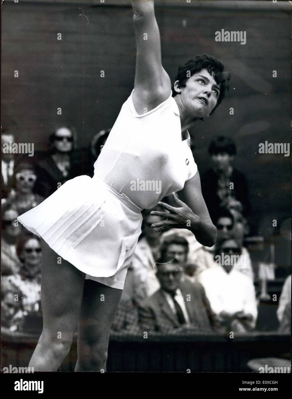 Jun. 06, 1966 - Wimbledon Tennis Championships (Ladies day) Margaret ...