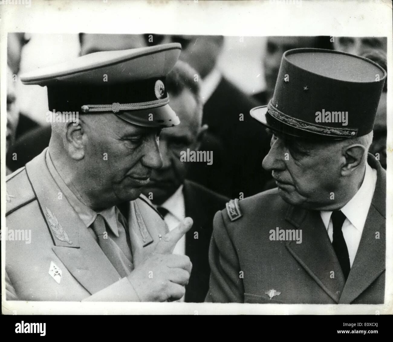 Jun. 06, 1966 - French President In Russia. De Gaulle Meets Marshall ...