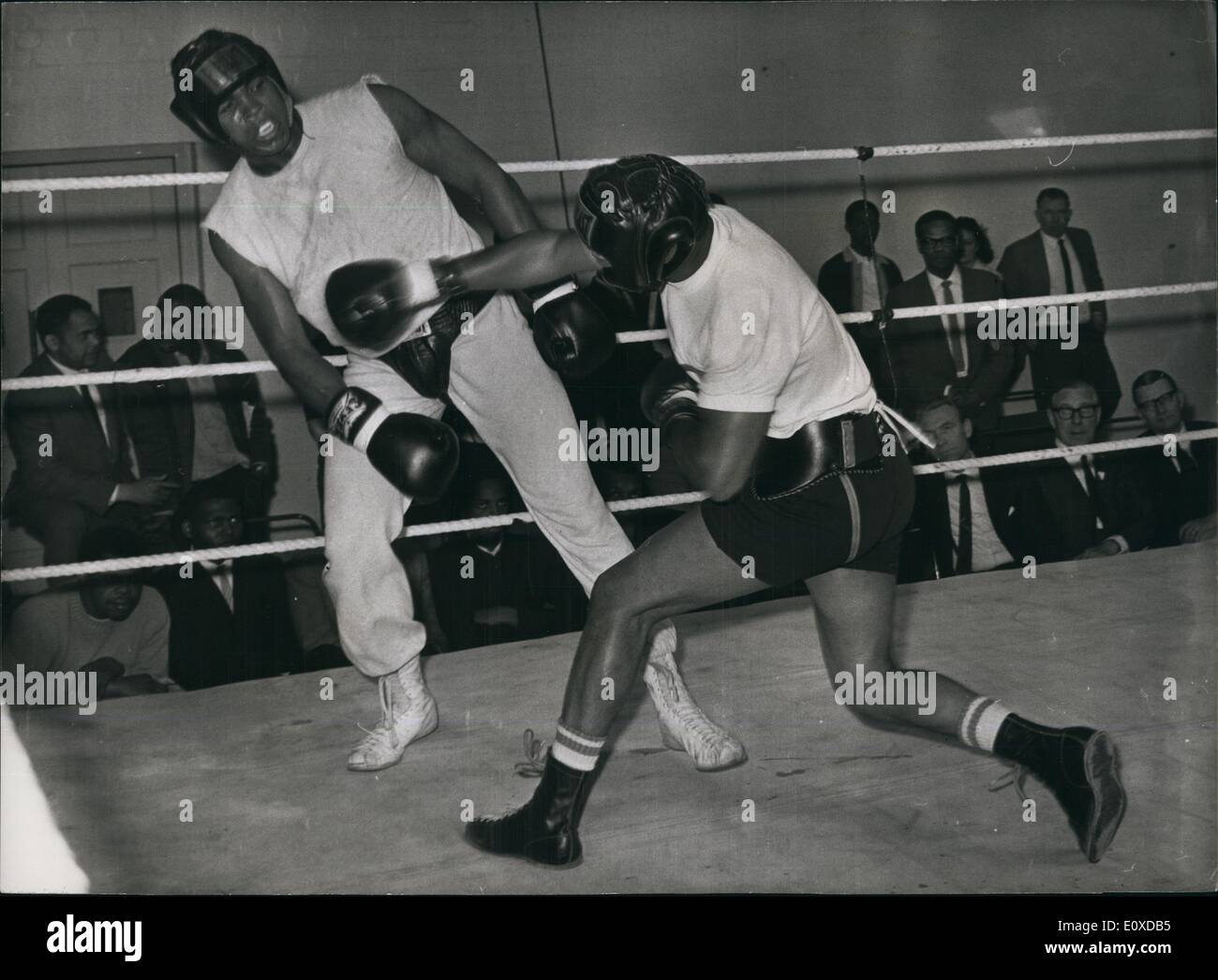 May 05, 1966 - Cassius Clay Trains for Cooper Fight: World heavyweight ...