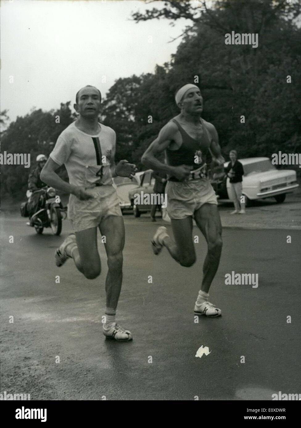 Jun. 26, 1966 - Alain Mimoun, who won the Paris's 10,000 meter race a ...
