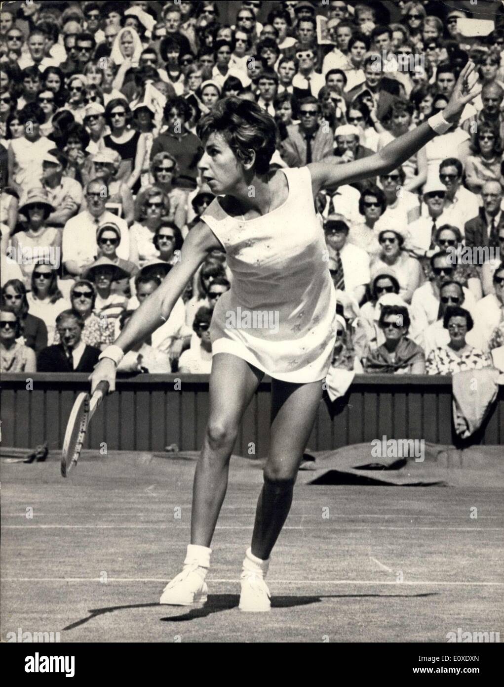 Jun. 30, 1966 - Womens Doubles Winner With Nancy Richey, USA. Tennis At ...