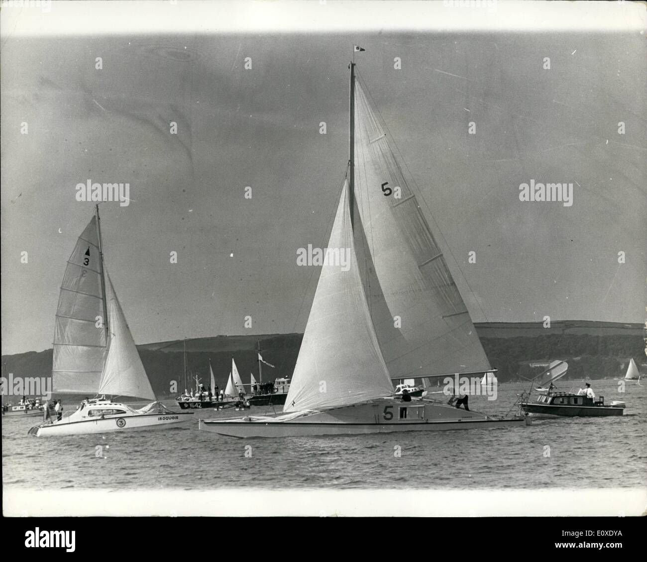 Jul. 03, 1966 - 3-7-66 The first two handed round-Britain sailing race ...
