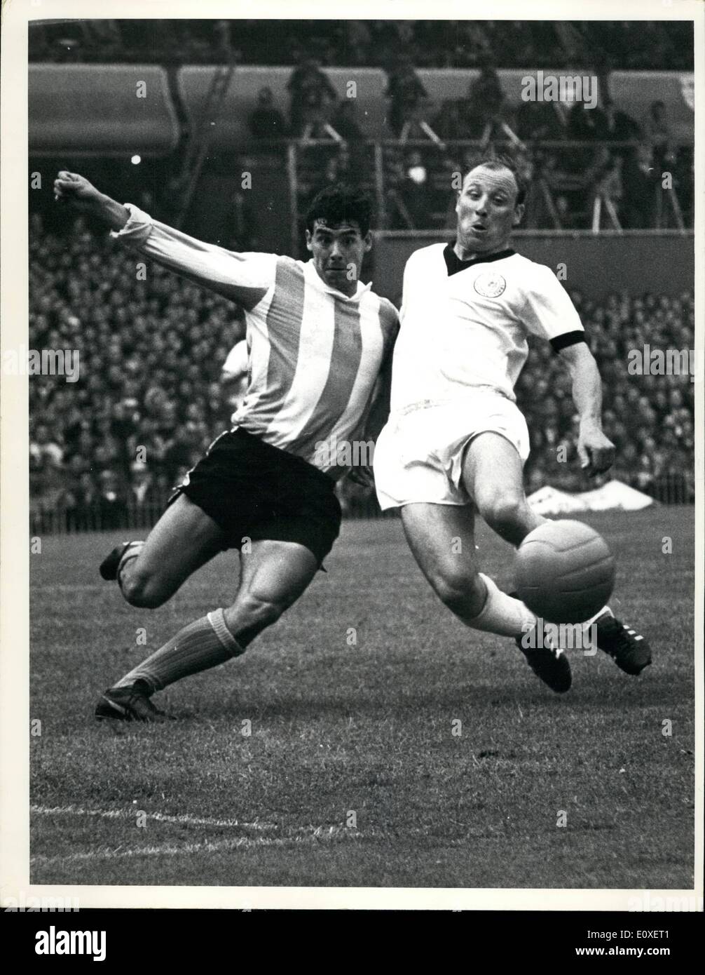 Jul. 07, 1966 - Football. The 1966 World Cup. Argentina vs. West ...