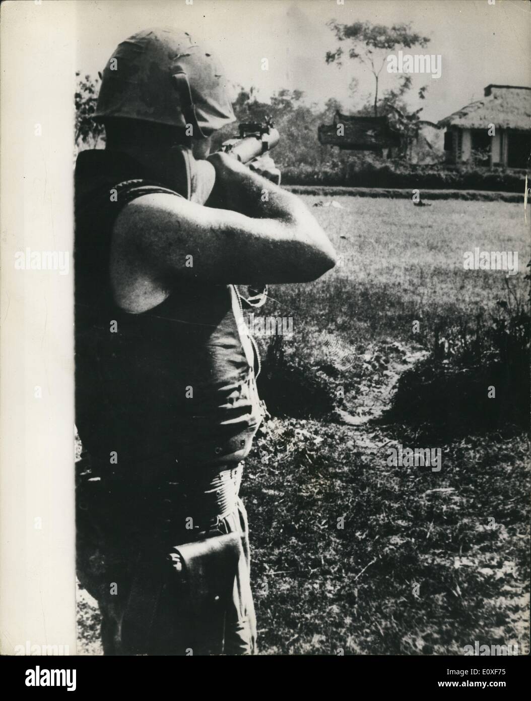 Aug. 08, 1966 - The War In Vietham.: A U.S squad leader fires his M-79 ...