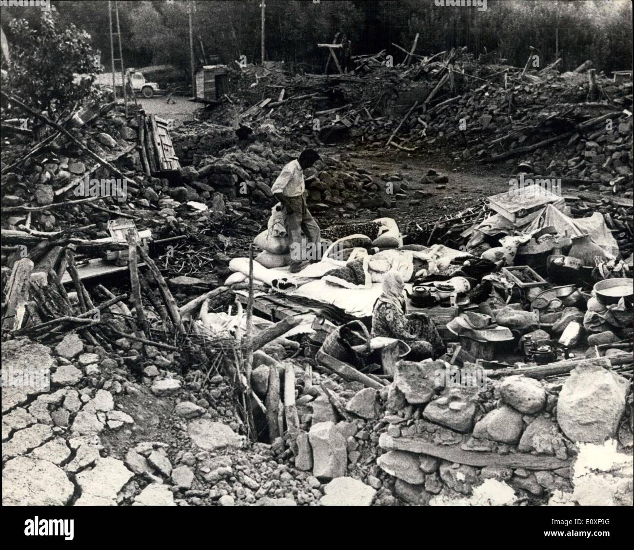 Aug. 25, 1966 - Earthquake scens in Turkey.: Original pictures just ...