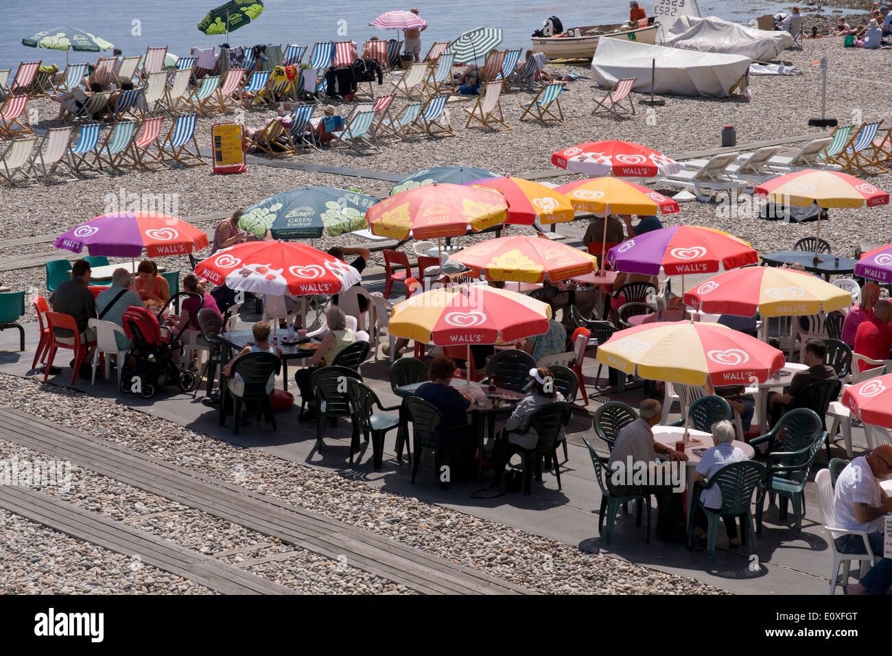 Beer a seaside village on the South Devon Coast England UK Duckys Cafe ...