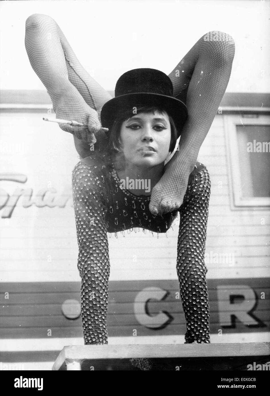 Woman smokes cigarette using hi-res stock photography and images - Alamy