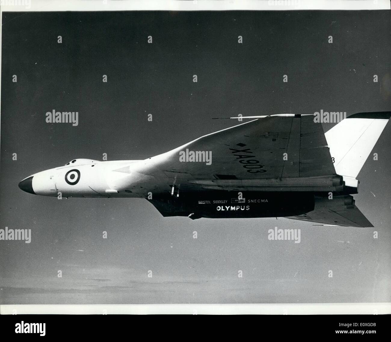 Sep. 23, 1966 - 23-9-66 Olympus 593 flying test bed in flight. Photo ...