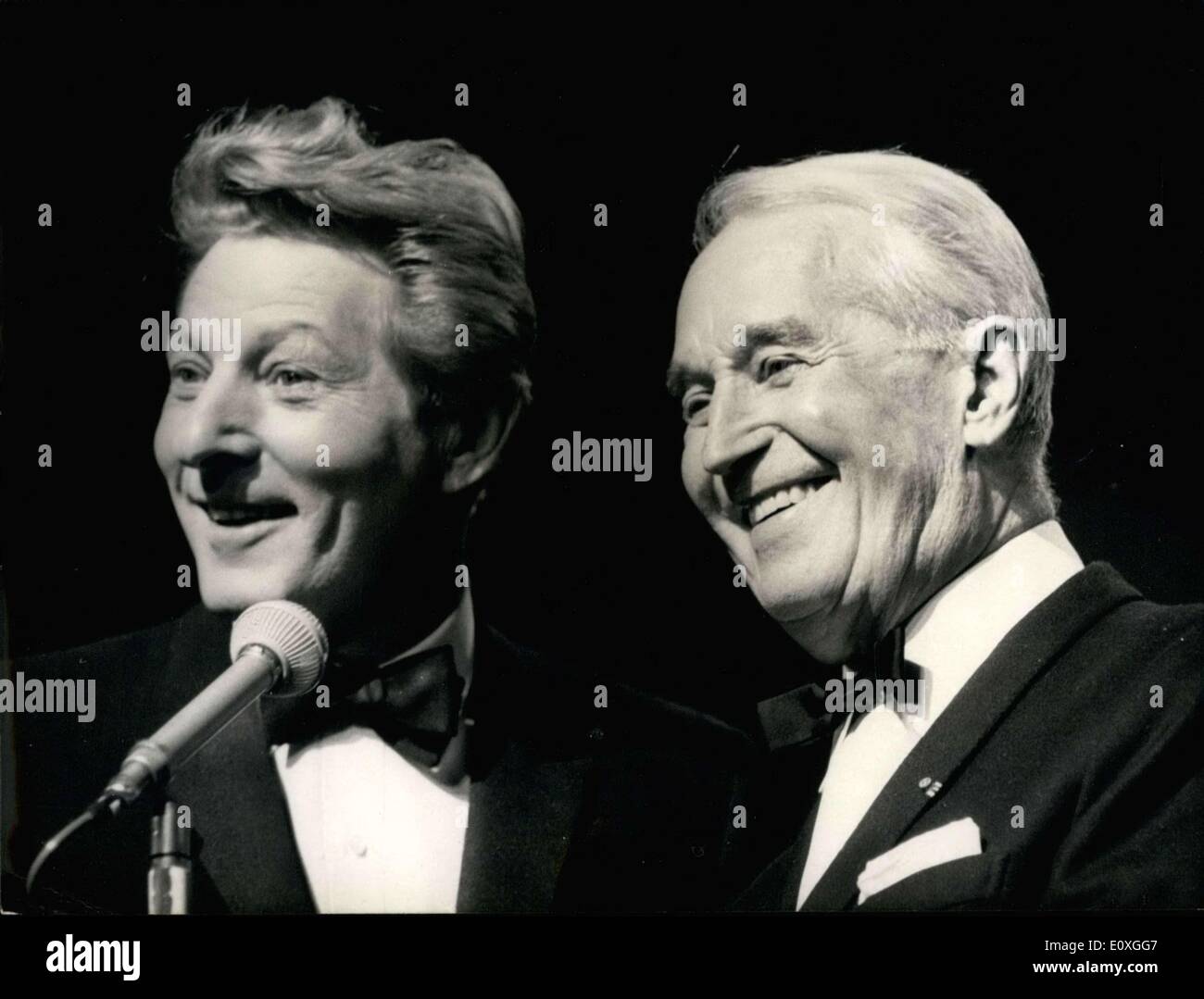 Nov. 26, 1966 - Danny Kaye and Maurice Chevalier at UNICEF Gala Stock ...