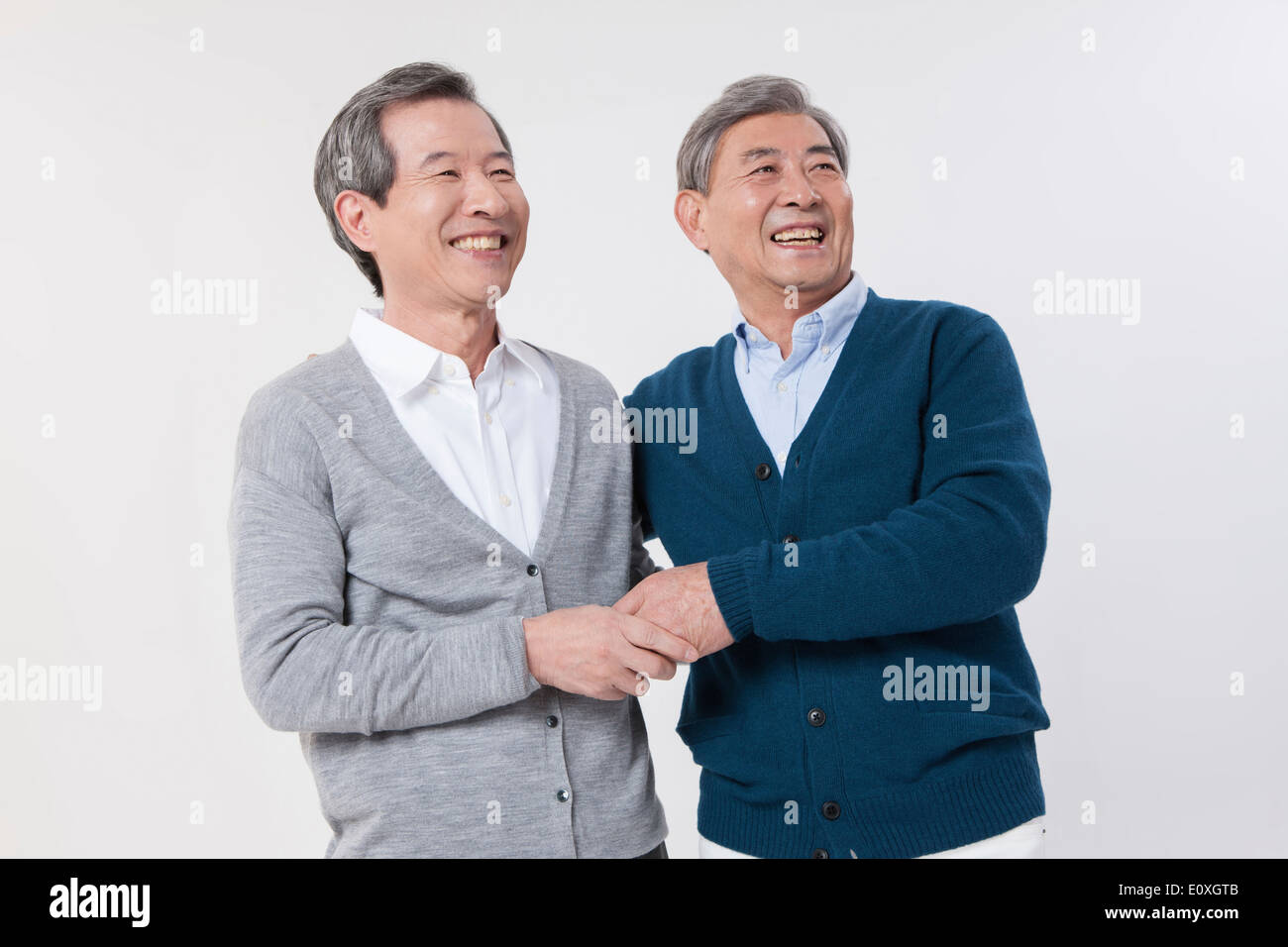 Old man hands up hi-res stock photography and images - Alamy