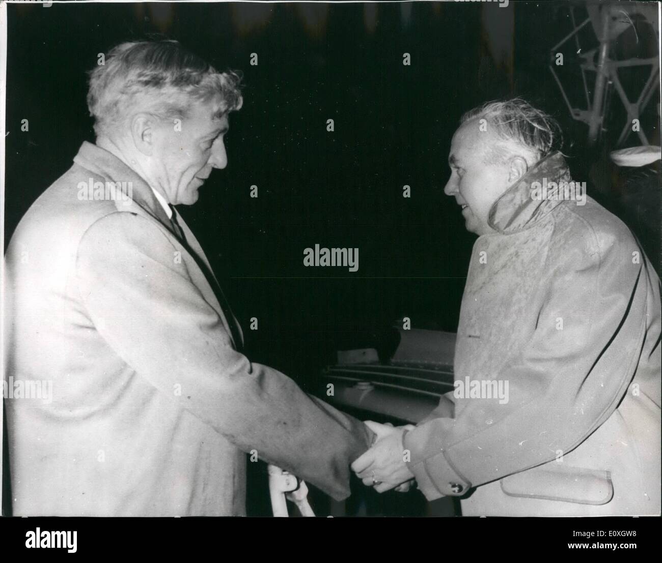 Dec. 12, 1966 - Mr. Wilson Greets The Governor of Rhodesia On Board H.M ...