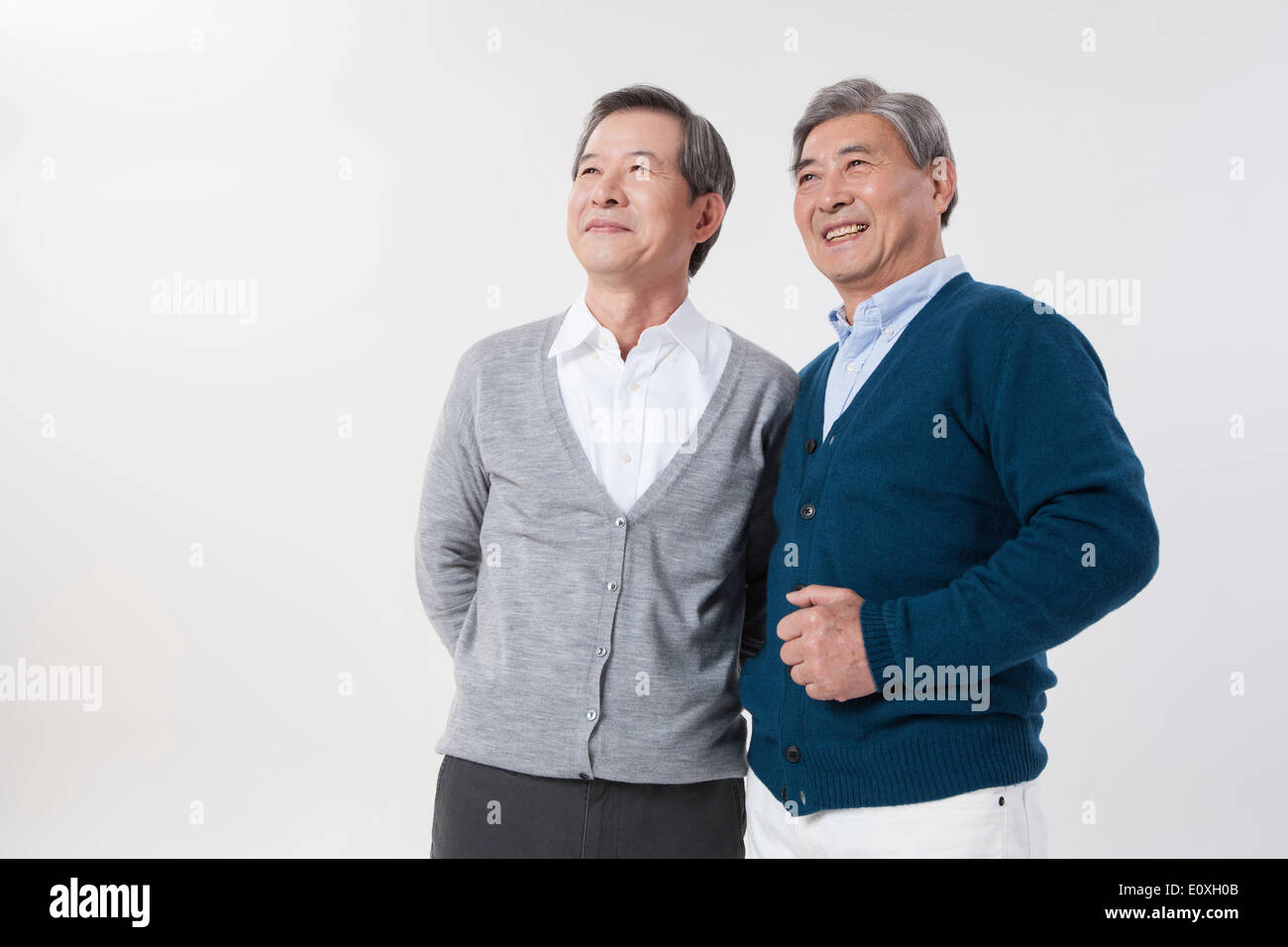 two old men together Stock Photo - Alamy