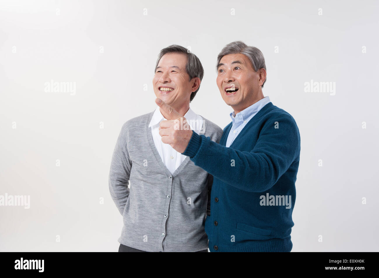 two old men together Stock Photo - Alamy