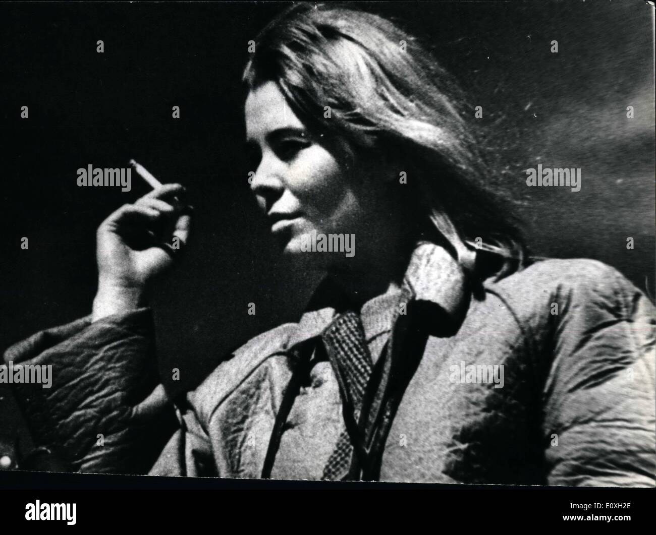 Oct. 10, 1966 - Maria Cristina Verrier, the day she left with her ...