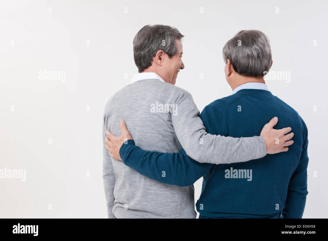 two old men together Stock Photo - Alamy