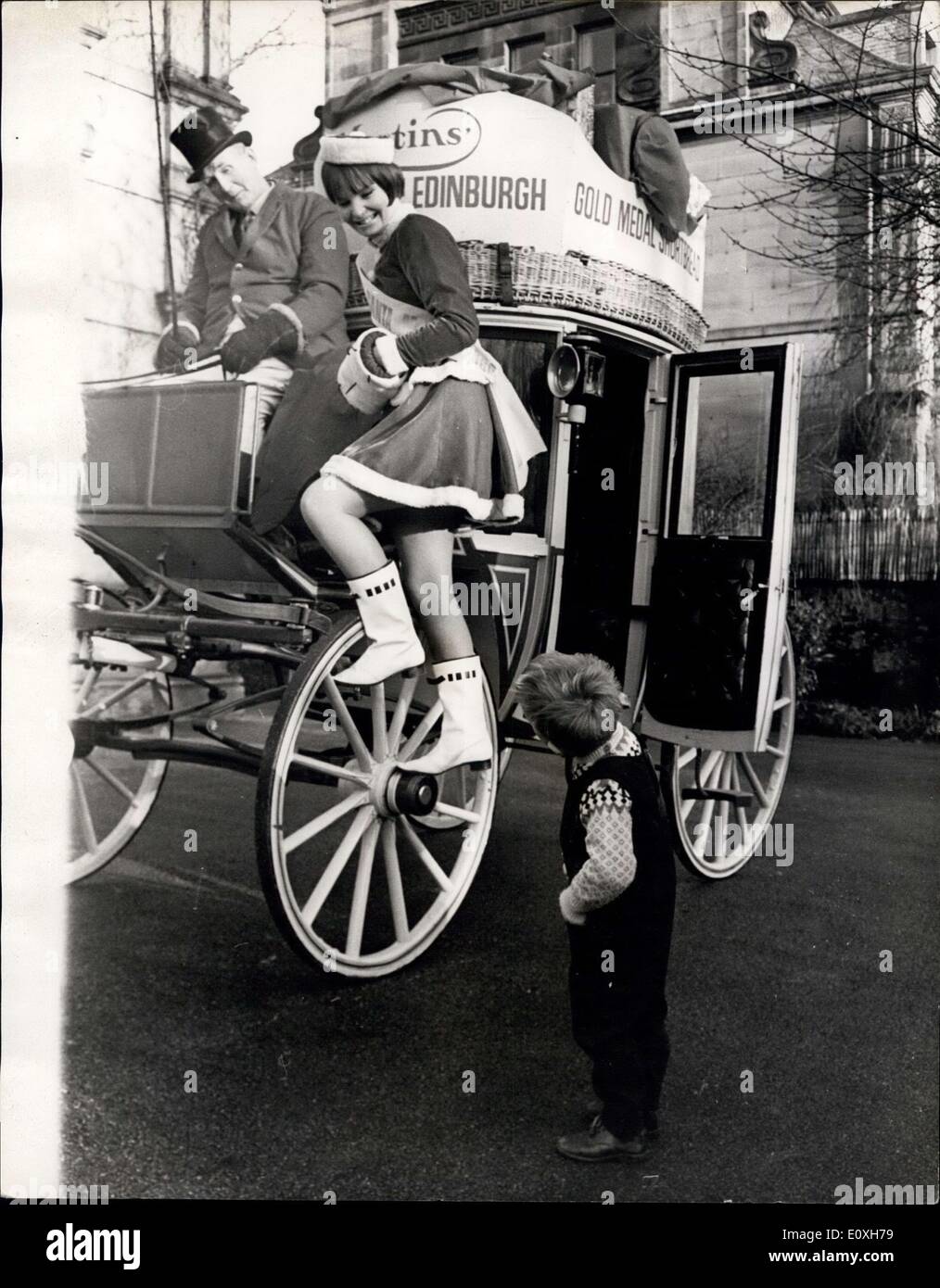 Dec. 23, 1966 - Stage Coach For Miss Santa Claus: Complete with her red ...