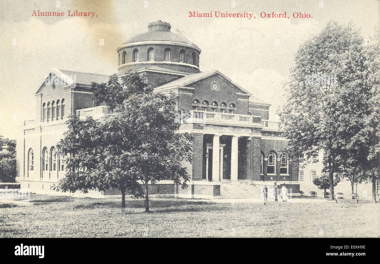 The Alumnae Library at Miami University in Oxford, Ohio, is a central ...