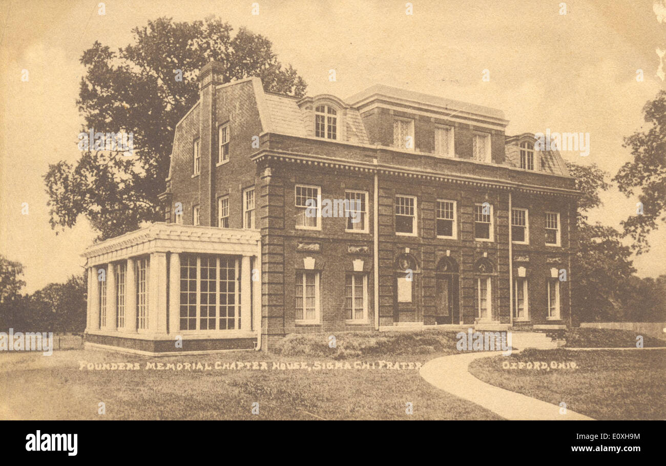 The Founders Memorial Chapter House of the Sigma Chi Fraternity at ...