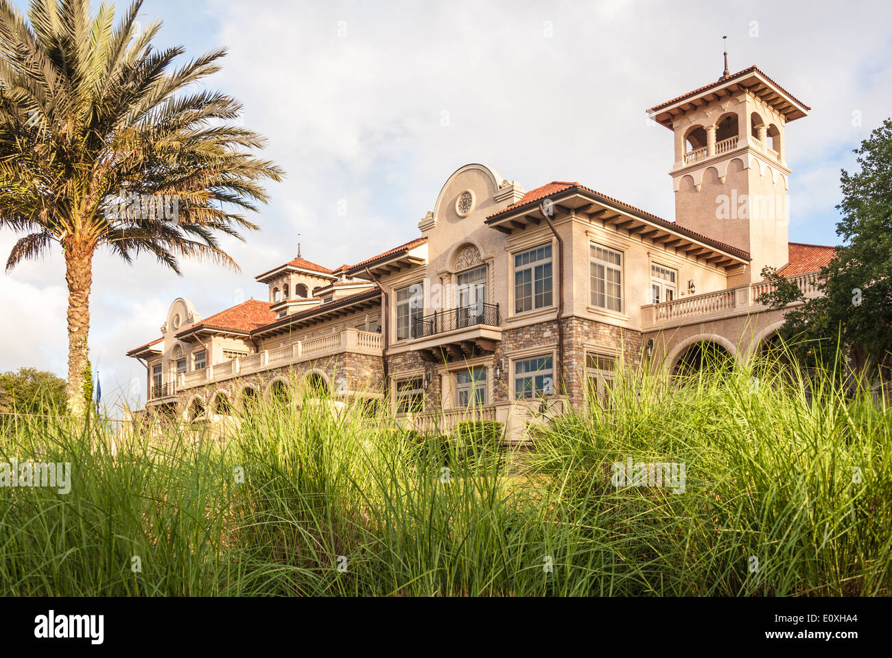 Early morning view of the majestic TPC Sawgrass Clubhouse in Ponte ...