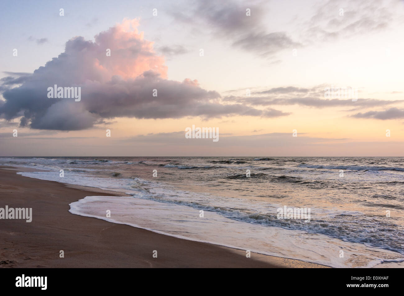 Early morning beauty of sunrise over the Atlantic as seen from Mickler ...