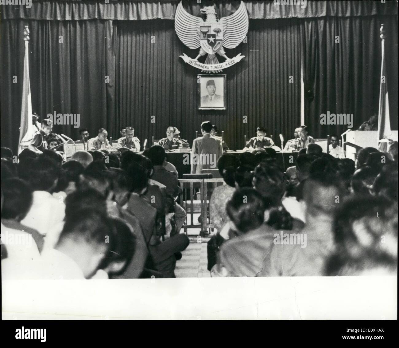 Oct. 10, 1966 - Subandrio Trial in Djakarta. Indonesia's former First ...