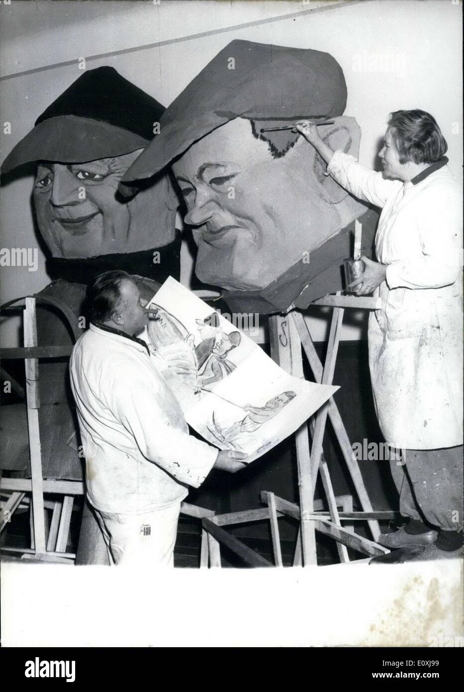 Jan. 12, 1967 - Pictured are renowned painting couple Waltraut and ...