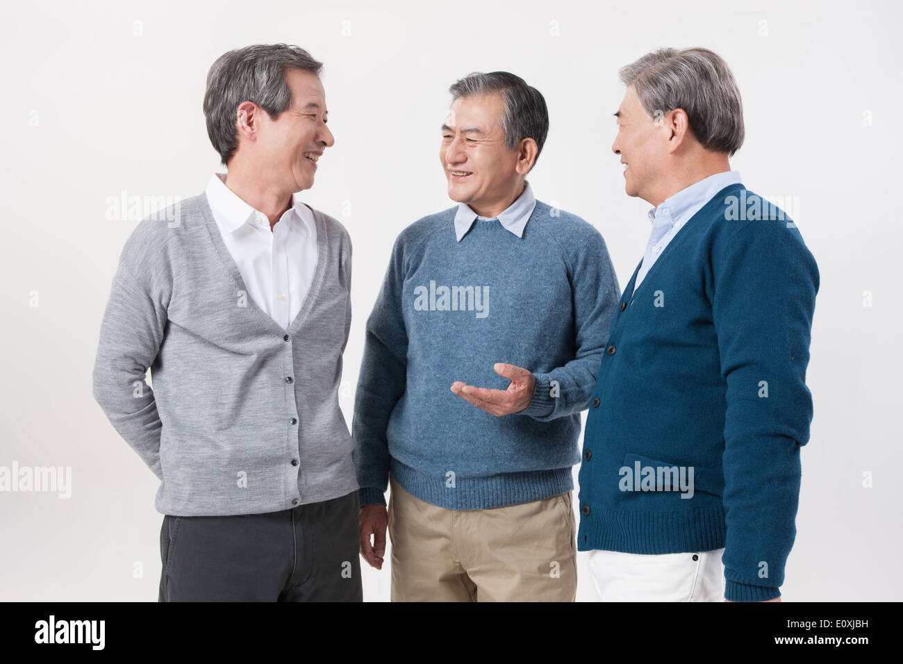 three old men posing together Stock Photo - Alamy