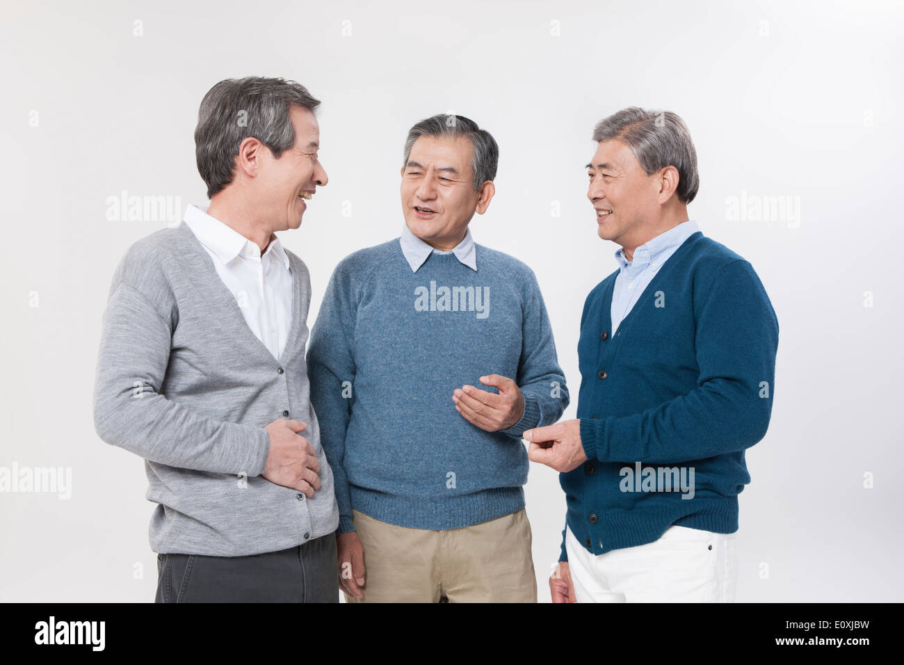 three old men posing together Stock Photo - Alamy