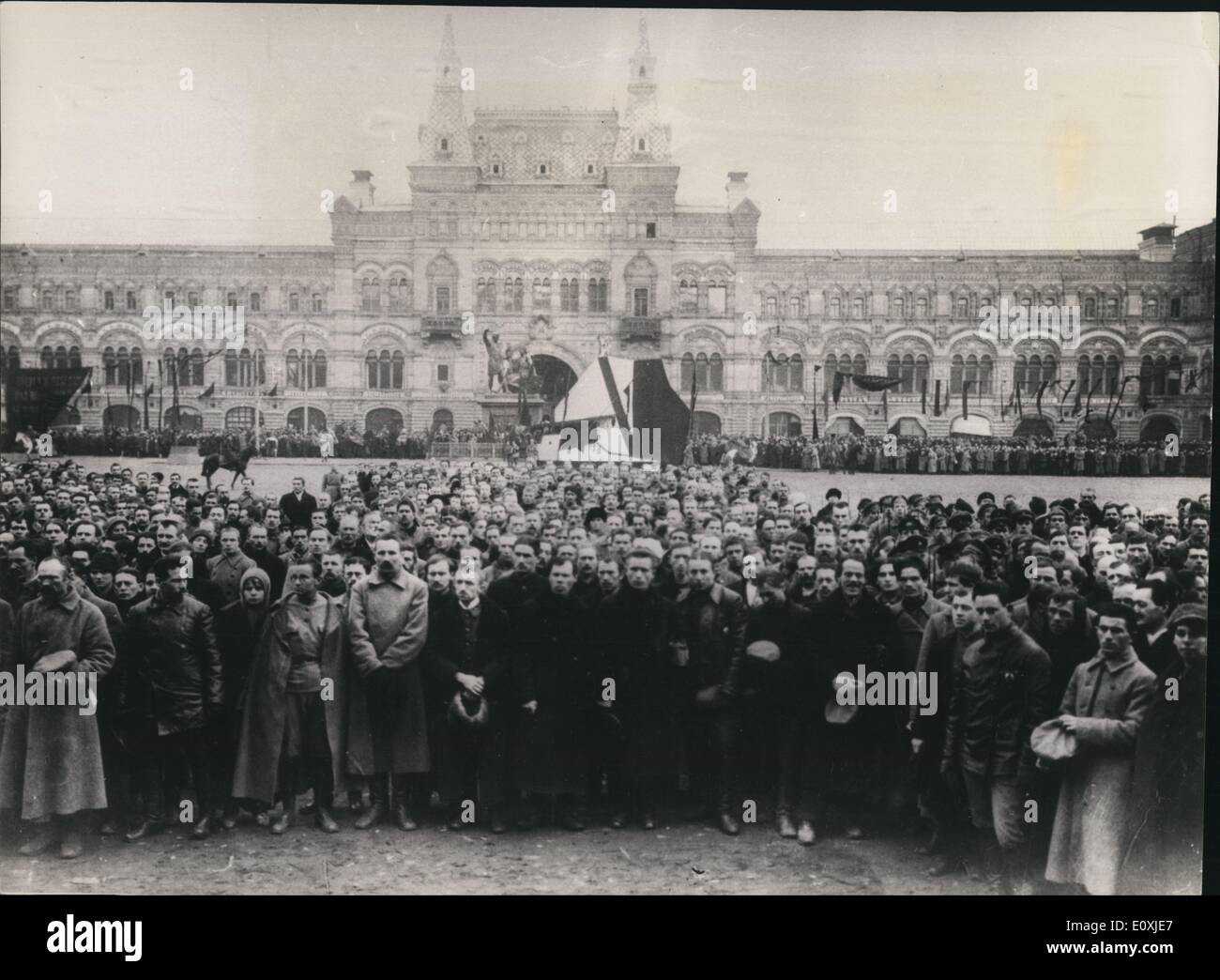Feb. 02, 1967 - Moscow. Year 1918. Delegates of VI Soviets Congress on ...
