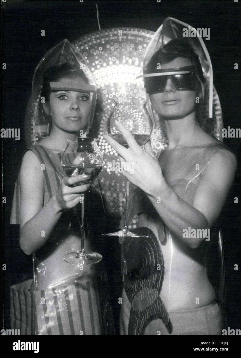 Feb. 21, 1967 - Pictured here are two totally ''astro'' looking people ...