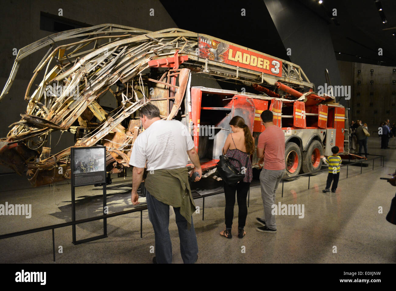 Fire Engine on display at the National 9/11 Memorial Museum at Ground ...
