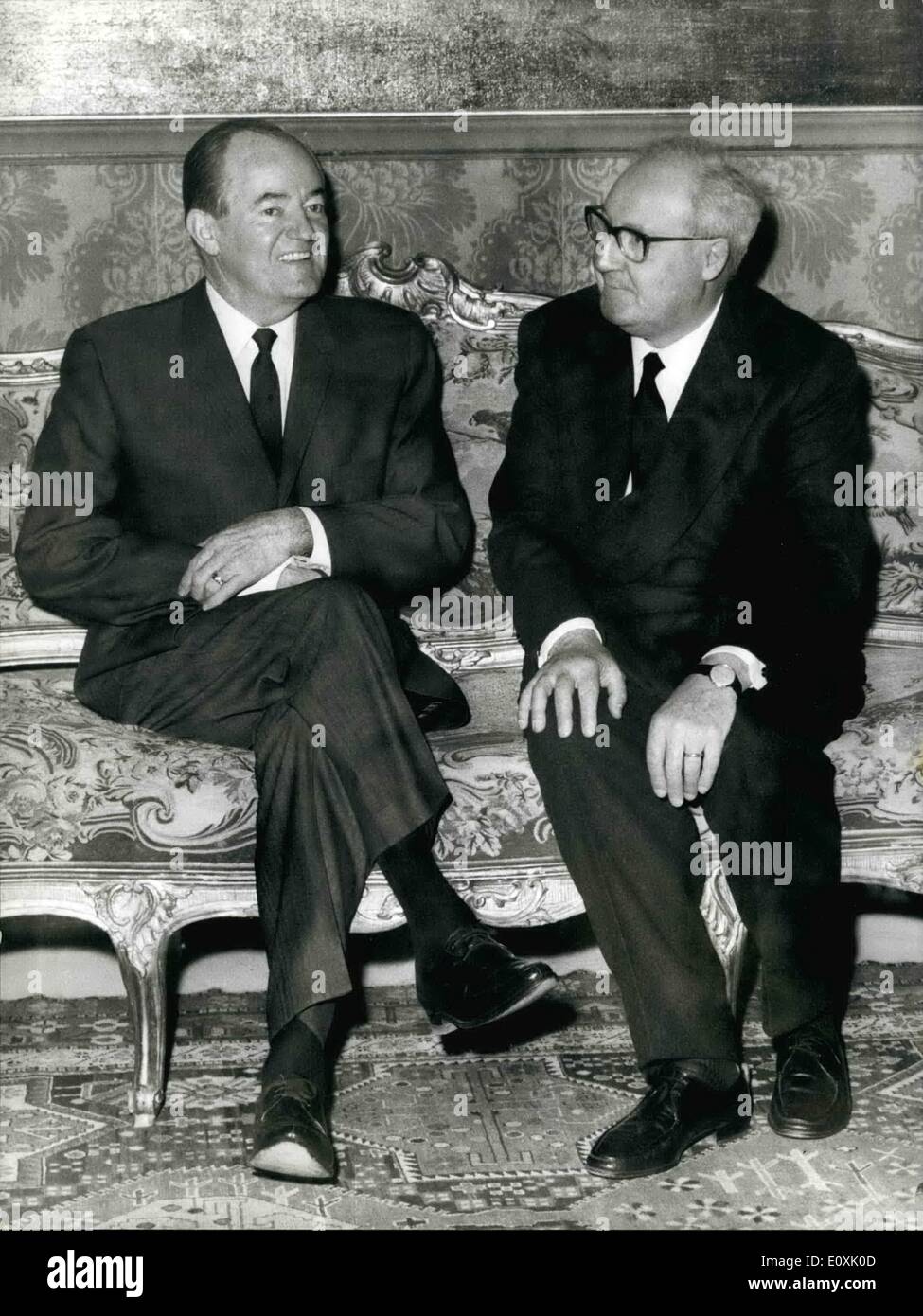 Mar. 03, 1967 - US Vice President Hubert H HUMPHREY is in Roma for a ...
