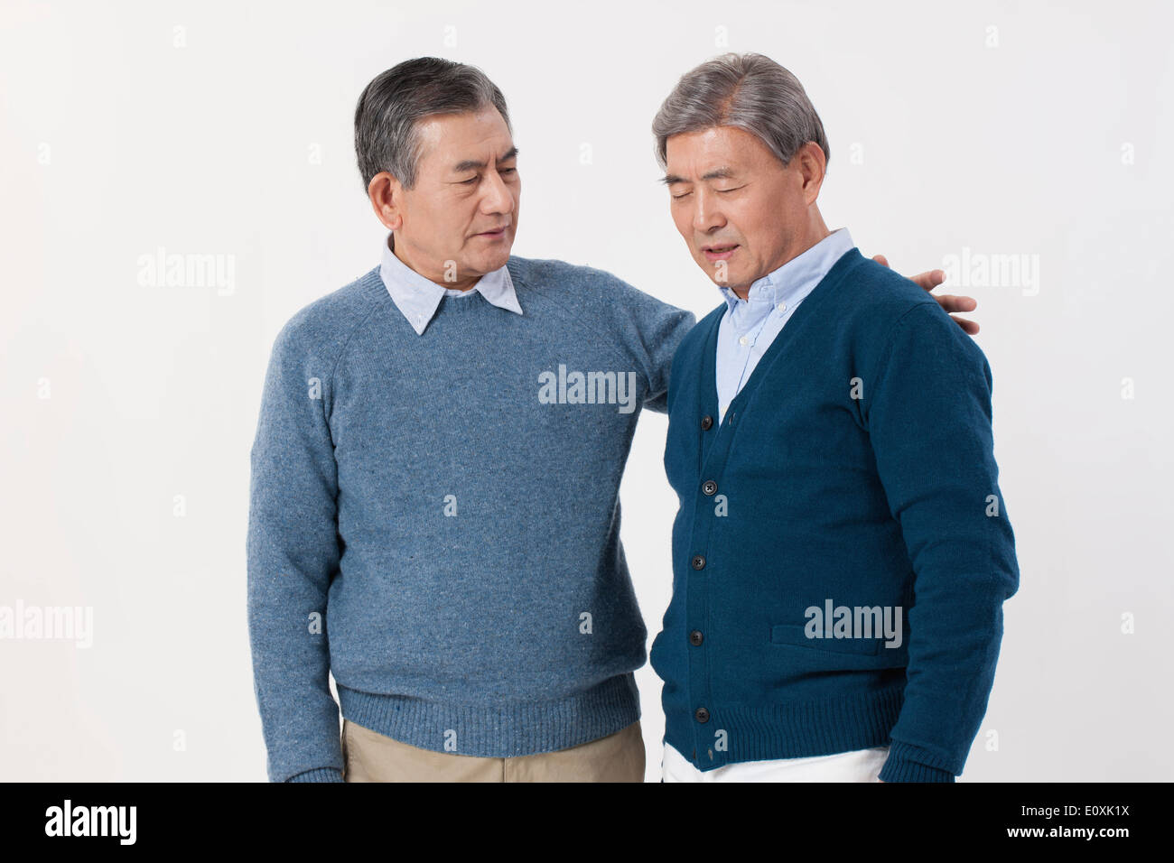 two old men together Stock Photo - Alamy