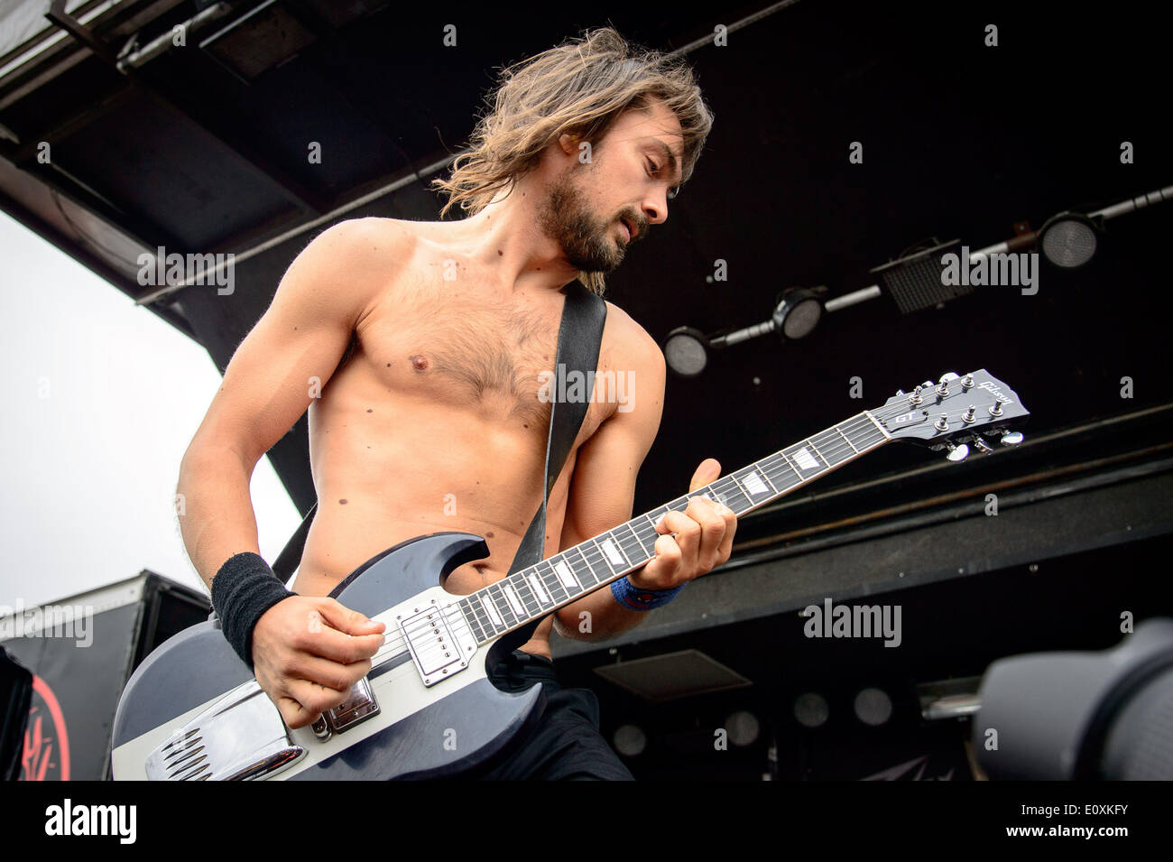 Columbus, Ohio, USA. 16th May, 2014. Truckfighters on stage at Rock On ...