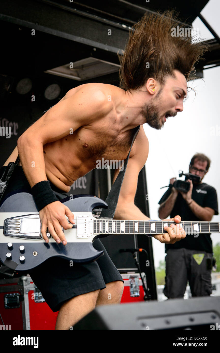 Columbus, Ohio, USA. 16th May, 2014. Truckfighters on stage at Rock On ...