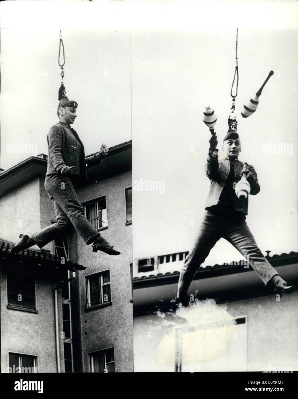 May 05, 1967 - Hanging By Her Hair - The Circus Knie is now performing ...