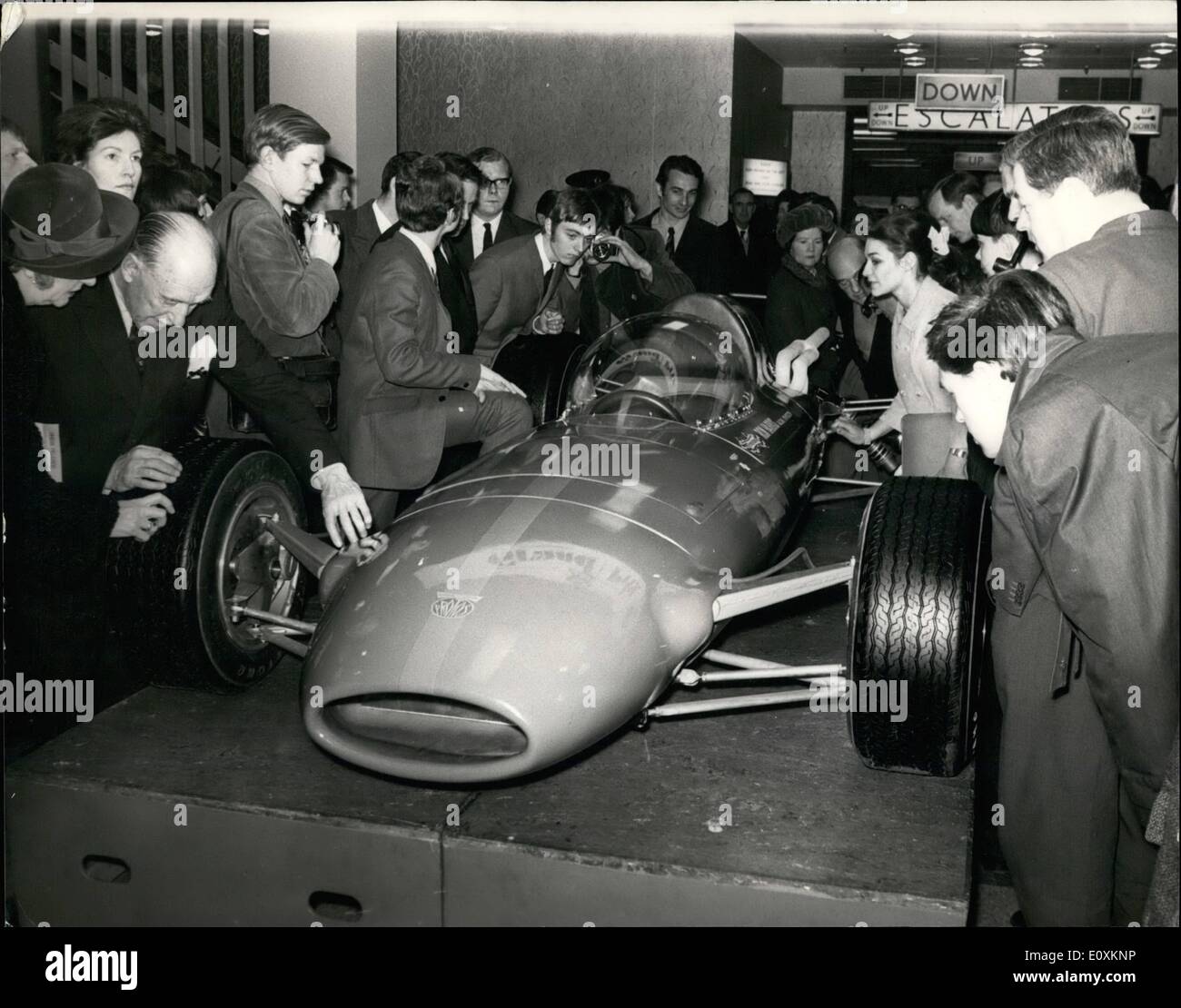 Mar. 03, 1967 - New racing car unveiled. The Harris-Casting Ecrumule 11 ...