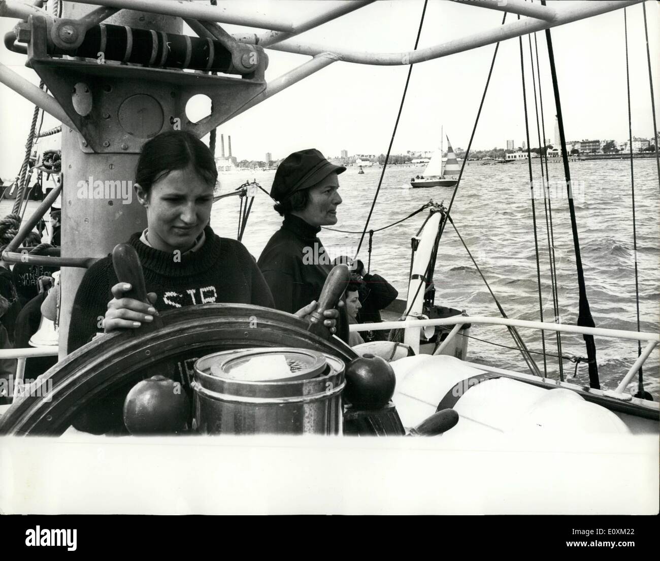 May 05, 1967 - Members Of The First All-Girl Crew Aboard The ''Sir ...