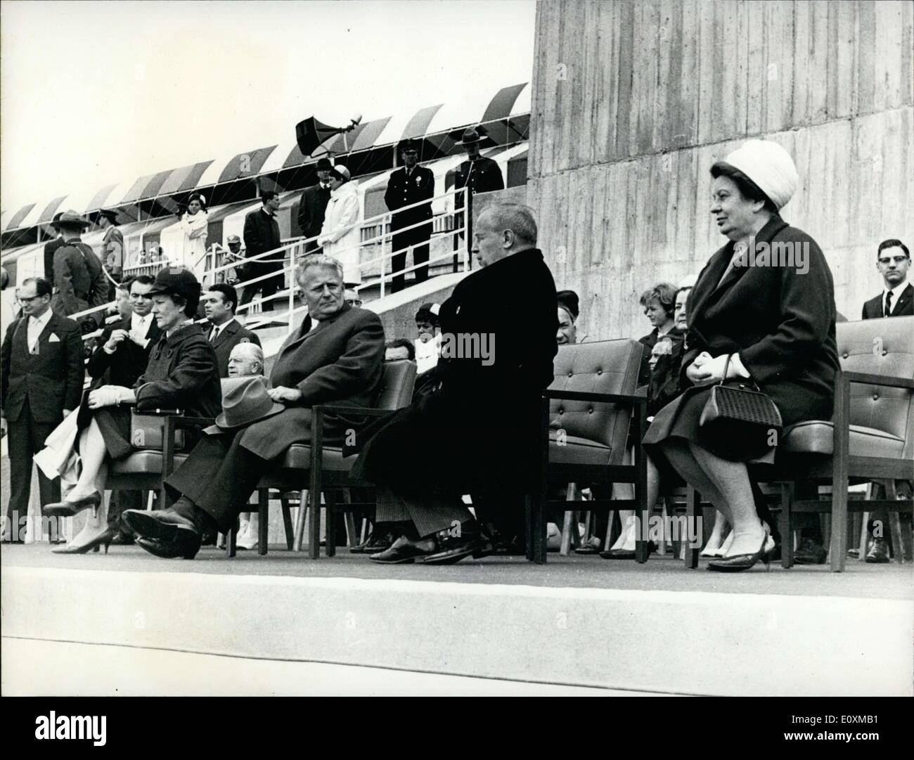 May 17, 1967 - President Novotny and Wife See the Czech Pavilion at ...