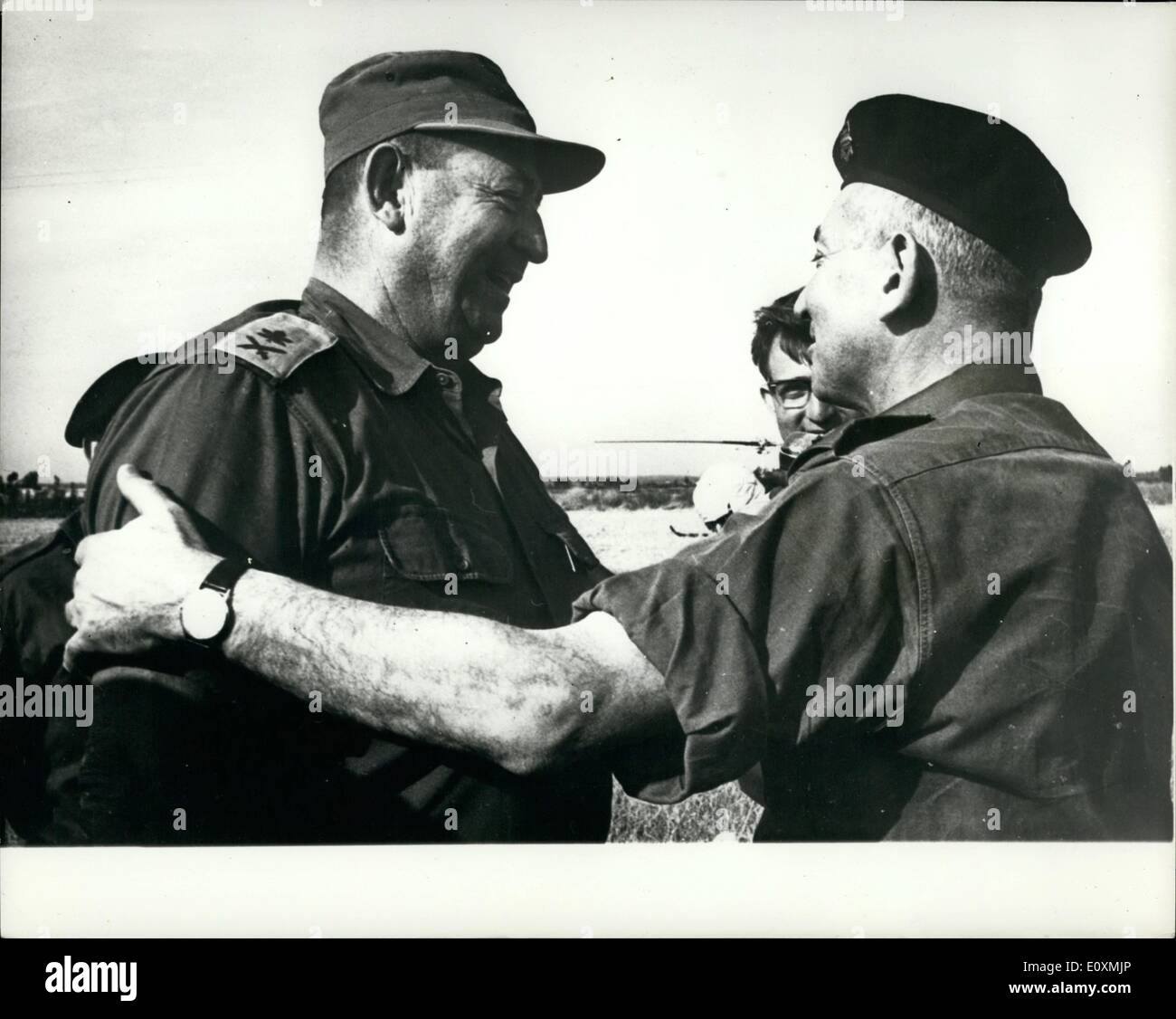 Jun. 06, 1967 - Scenes From the Middle East War. Photo Shows General ...