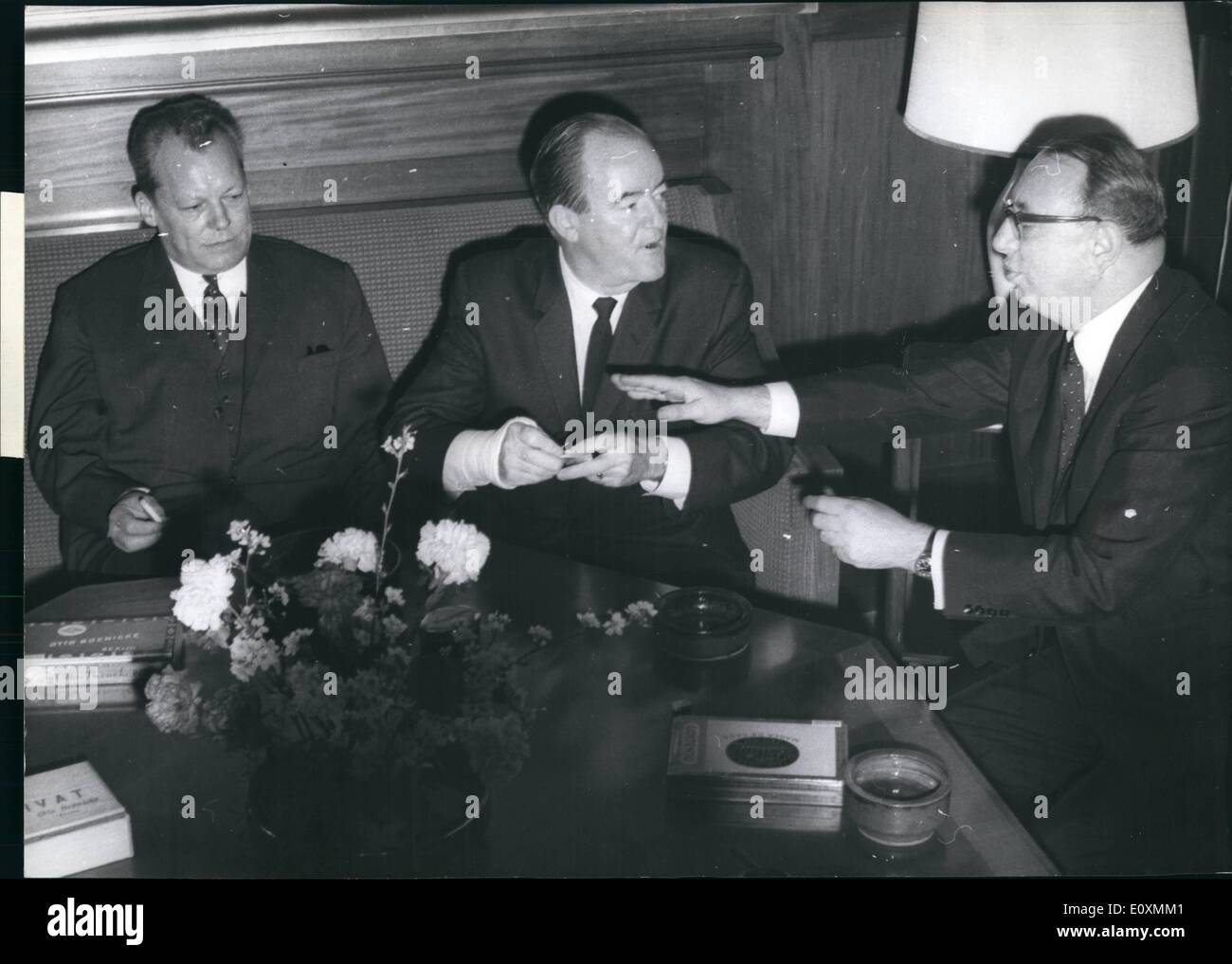 Apr. 04, 1967 - US Vice President in Berlin. Us Vice -President Hubert ...