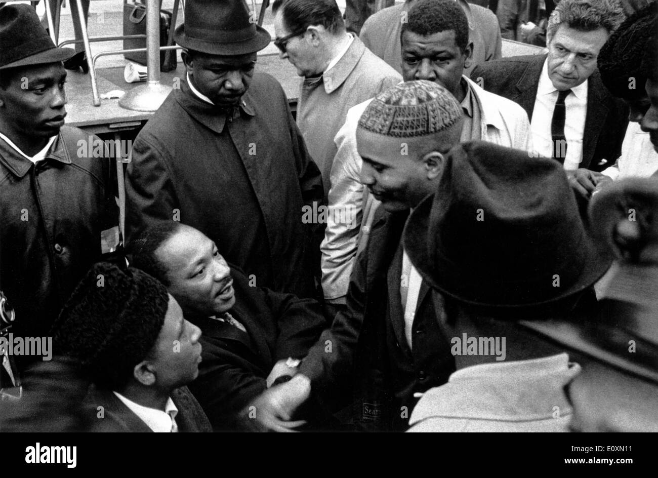 Martin Luther King Jr. at a Peace March at United Nation Plaza Stock ...